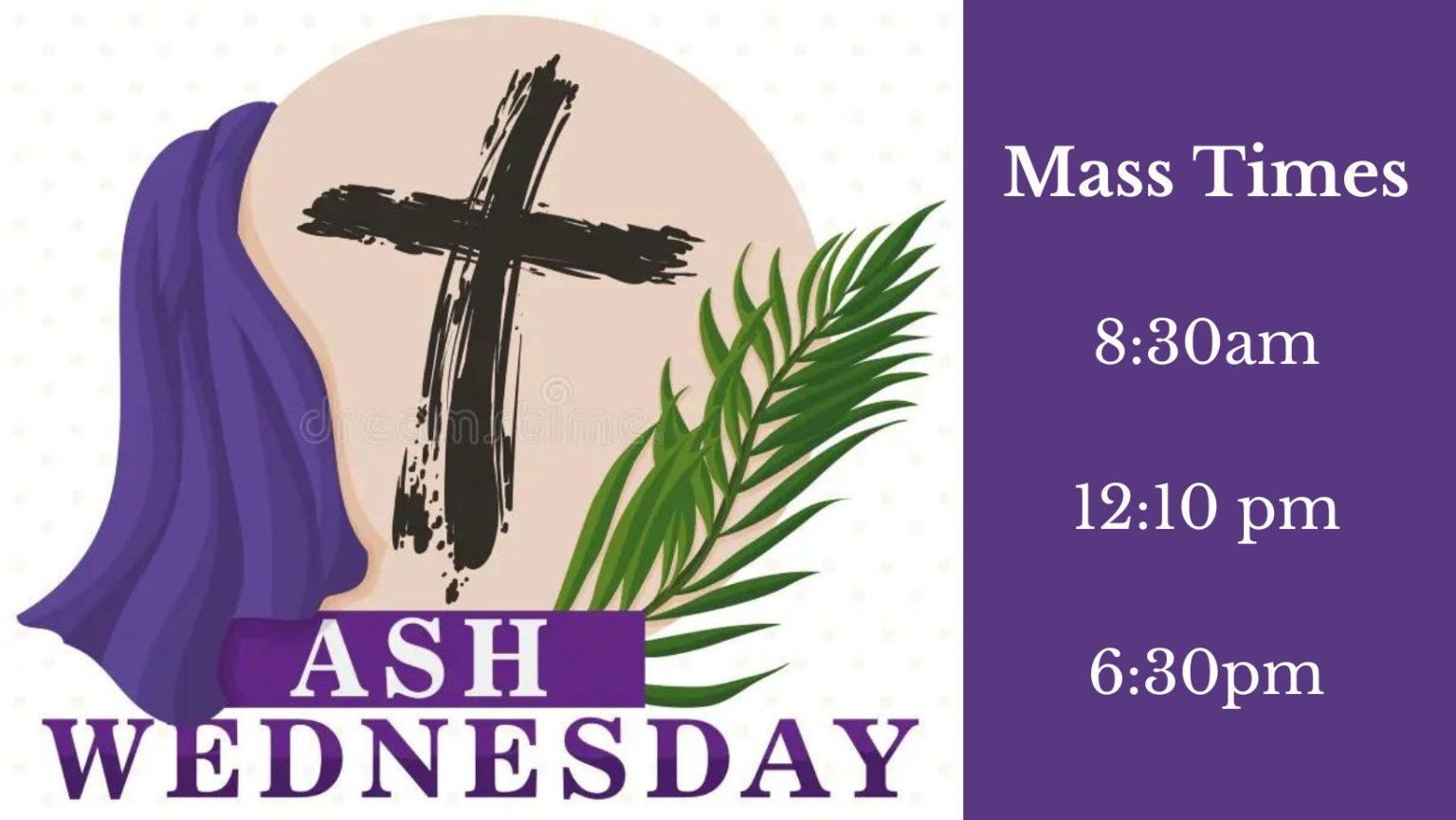 Ash Wednesday Mass Times - St. Peter Church Ash Wednesday Mass Times - St. Peter Church